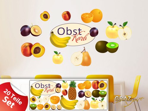 Wandtattoo Obst oder Frucht